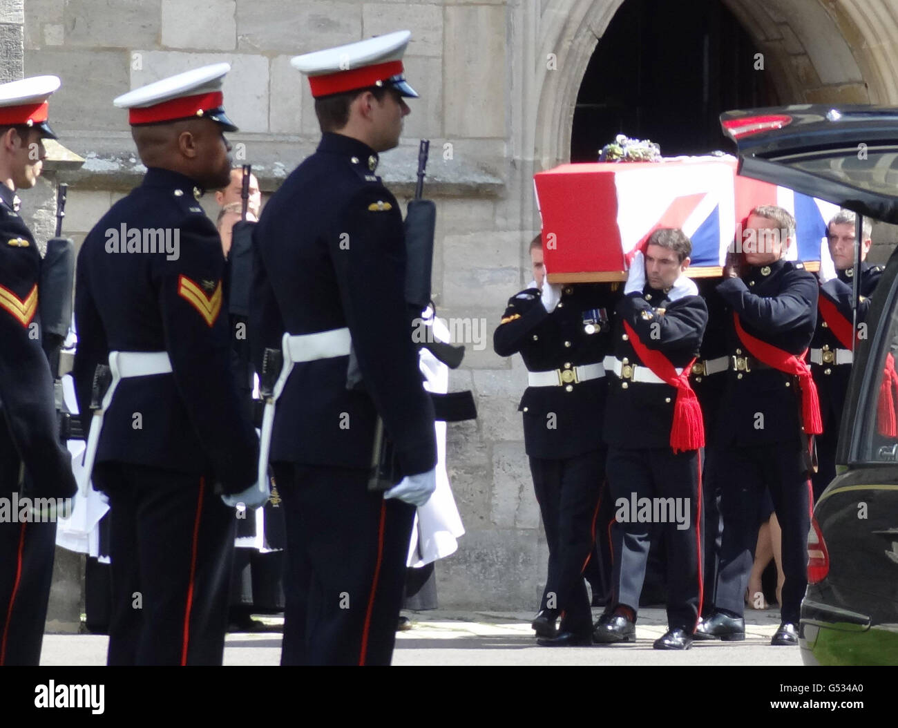 Sergeant Luke Taylor funeral Stock Photo - Alamy