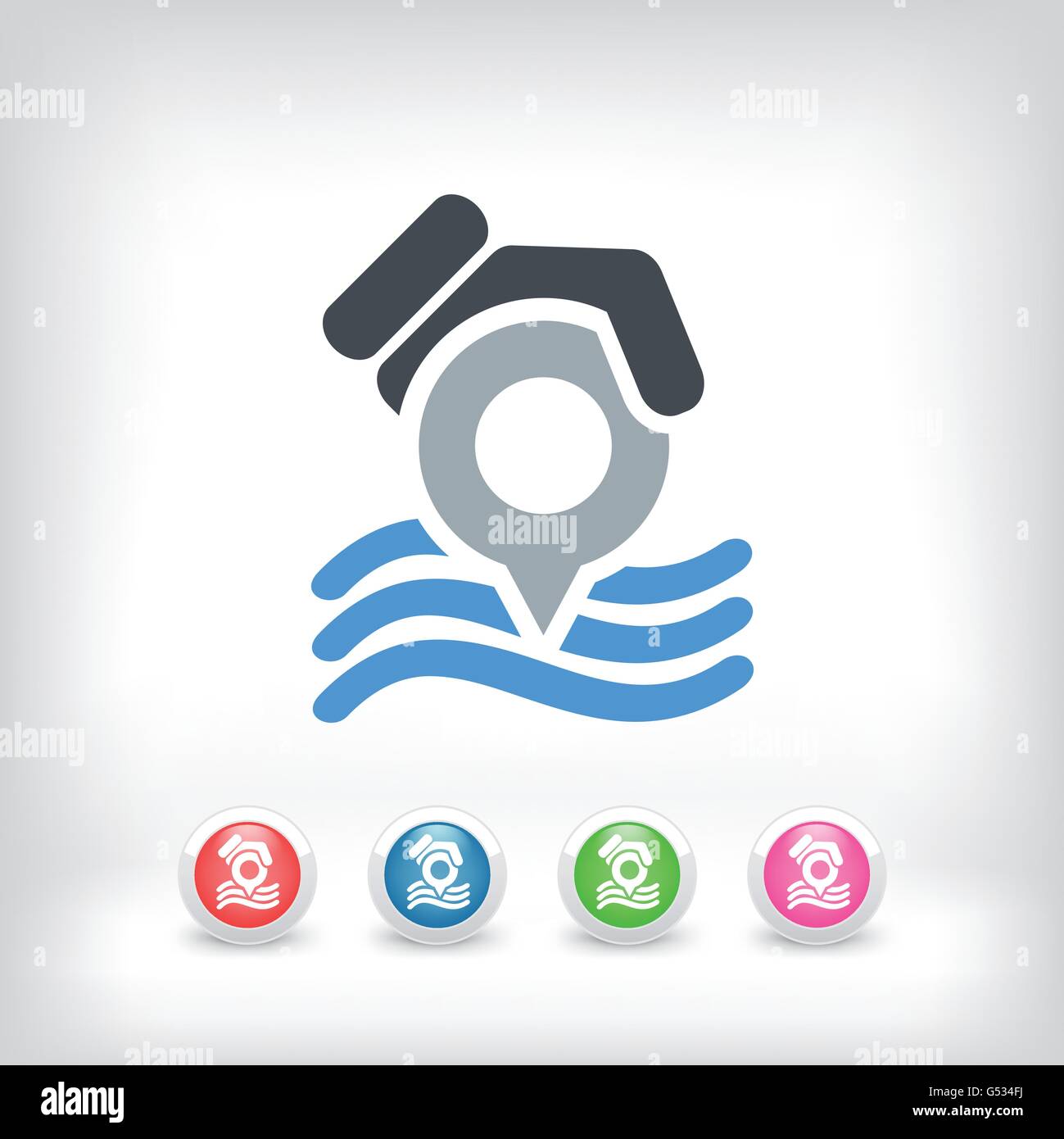 Sea position pointer Stock Vector Image & Art - Alamy