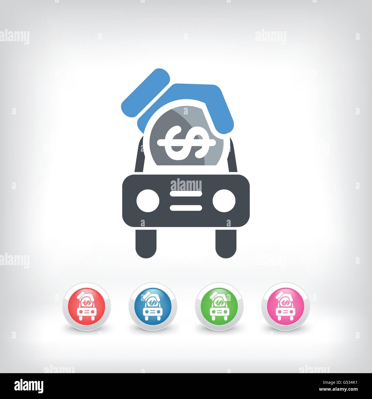 Car money icon Stock Vector Image & Art - Alamy