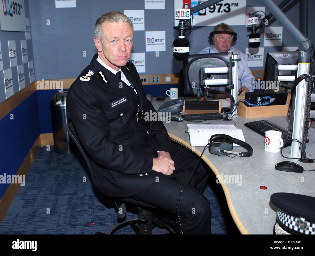 Metropolitan Police commissioner Bernard Hogan-Howe is interviewed by ...