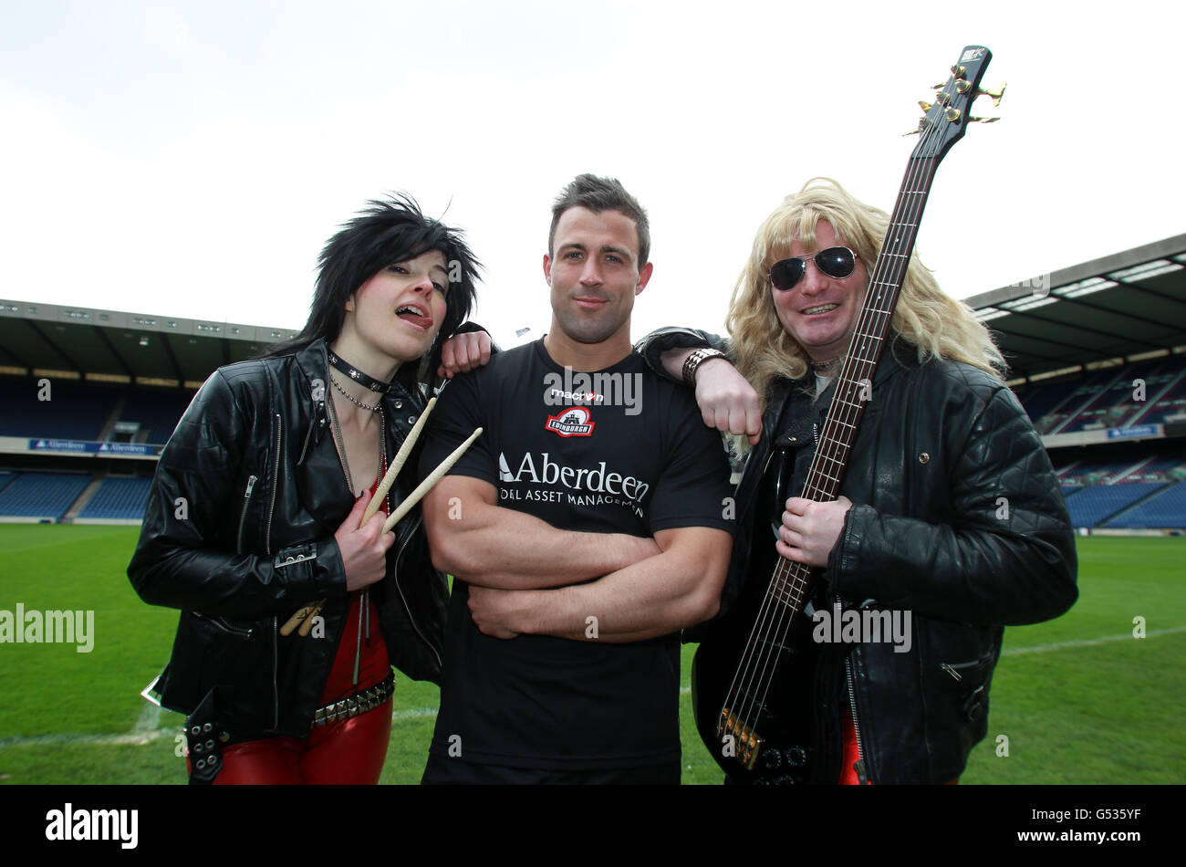 Frisky sticks sammy haggis edinburghs chris leck centre photocall ...
