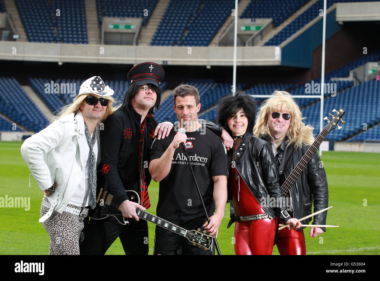 Frisky sticks sammy haggis edinburghs chris leck centre photocall ...