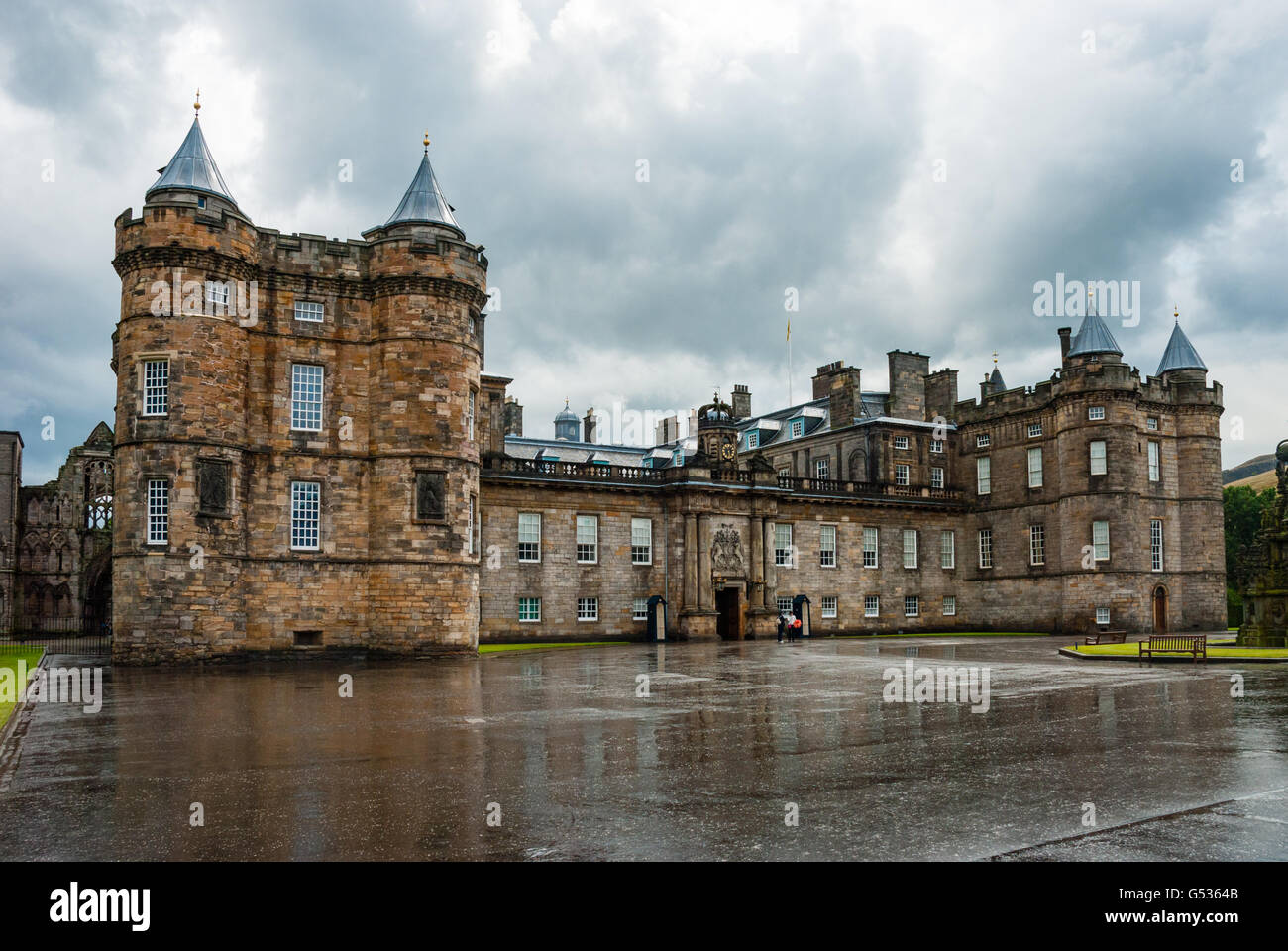 United Kingdom, Scotland, Edinburgh, View of Holyrood Palace, Holyrood ...