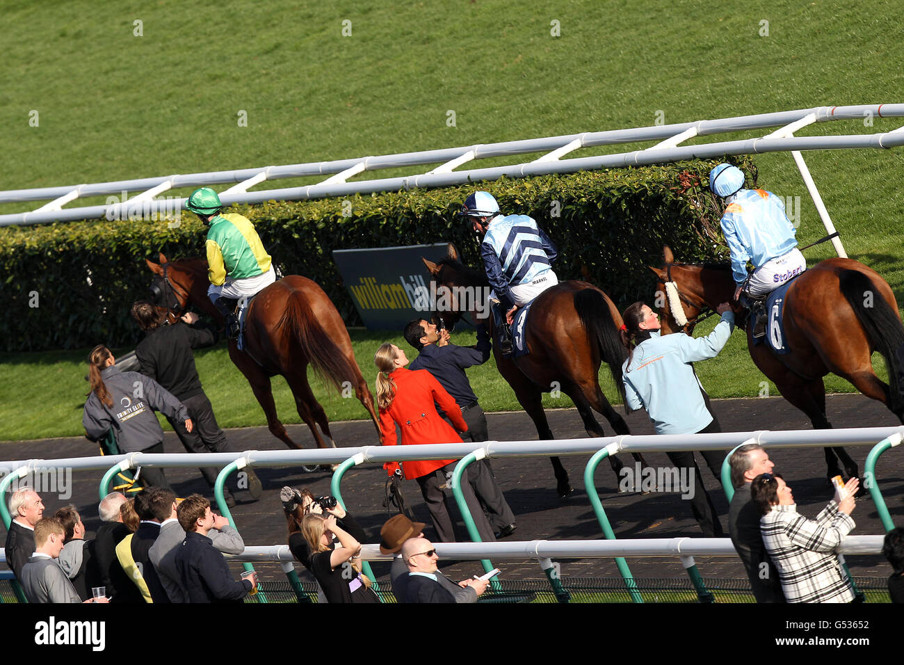 William hill signage at the lincoln meeting at doncaster racecourse hi ...