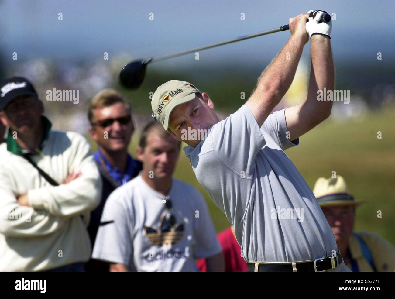 Garbutt Open St Andrews. Britain's Ian Garbutt drives from the 15th tee ...