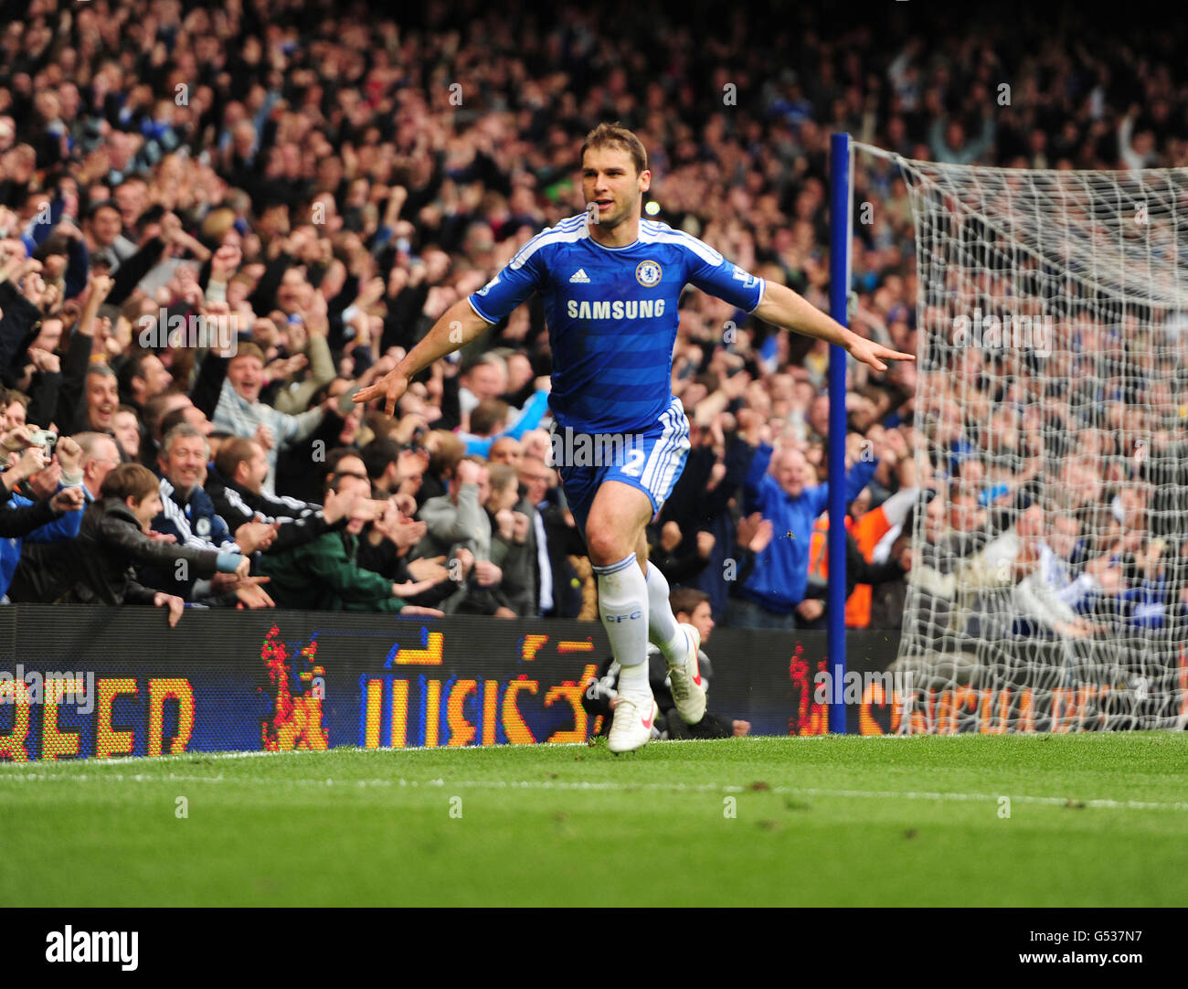 Branislav ivanovic chelsea celebrates hi-res stock photography and ...