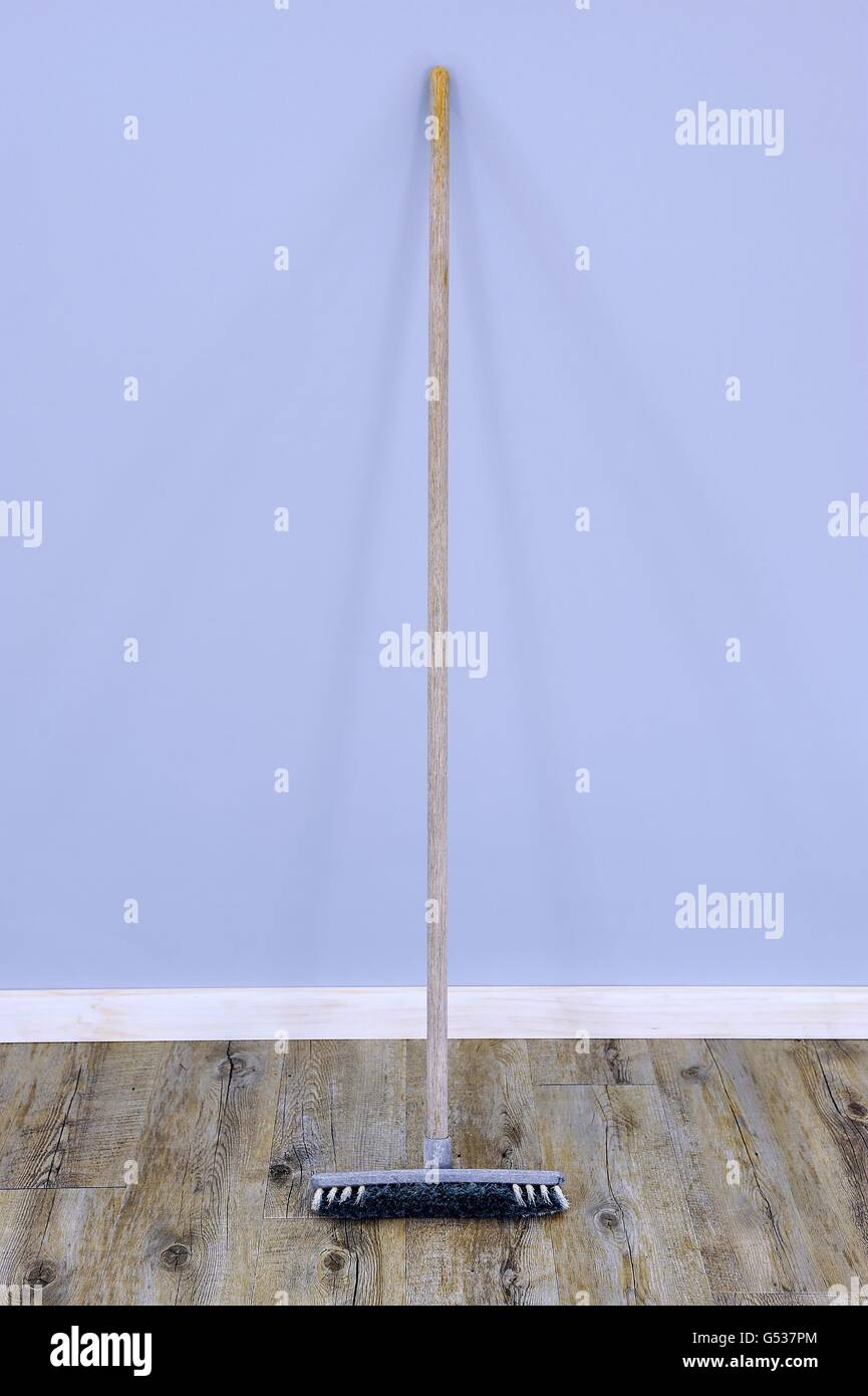 A studio photo of a broom cleaning up Stock Photo - Alamy