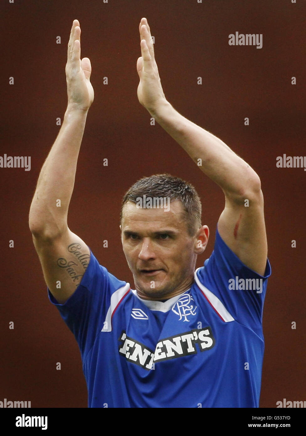 Rangers' Lee McCulloch during the Clydesdale Bank Scottish Premier ...