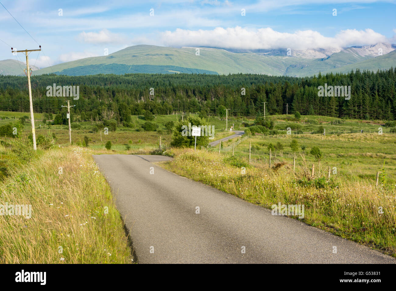 United Kingdom, Scotland, Highland, Spean Bridge, On the road in ...