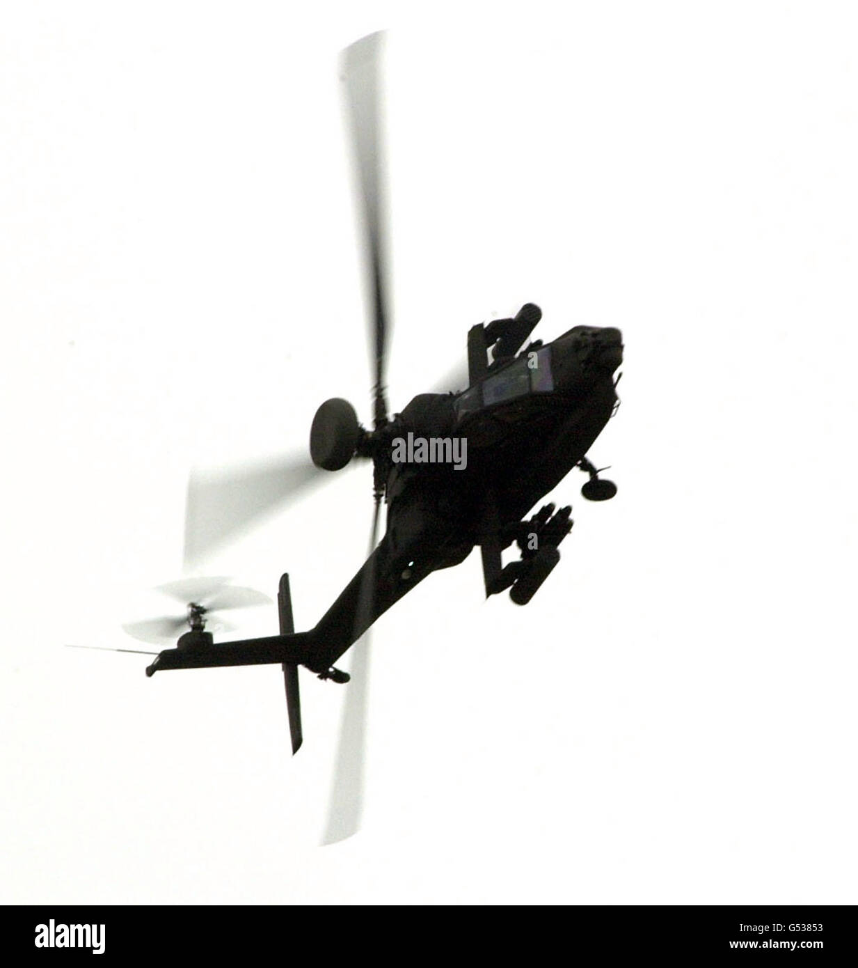 Apache helicopter display Cut Out Stock Images & Pictures - Alamy