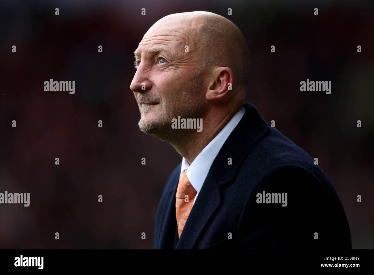 Blackpool's manager Ian Holloway during the game against Barnsley Stock ...