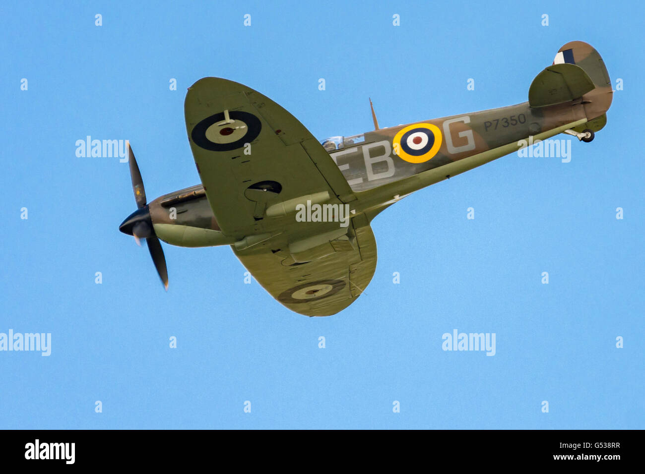 United Kingdom, Scotland, East Lothian, North Berwick, Spitfire at the ...