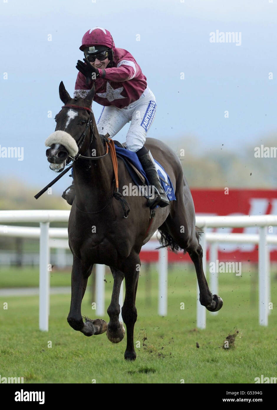 Nina Carberry rides Don Cossack to win the William & Gladys Bourke Flat ...