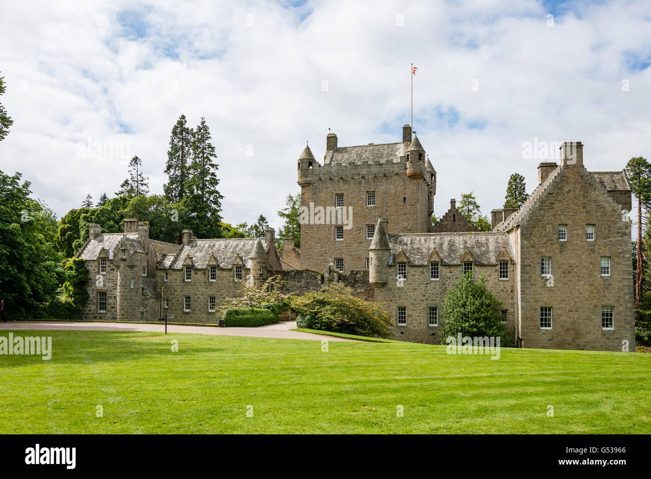 United Kingdom, Scotland, Highland, Nairn, Cawdor Castle view from the ...