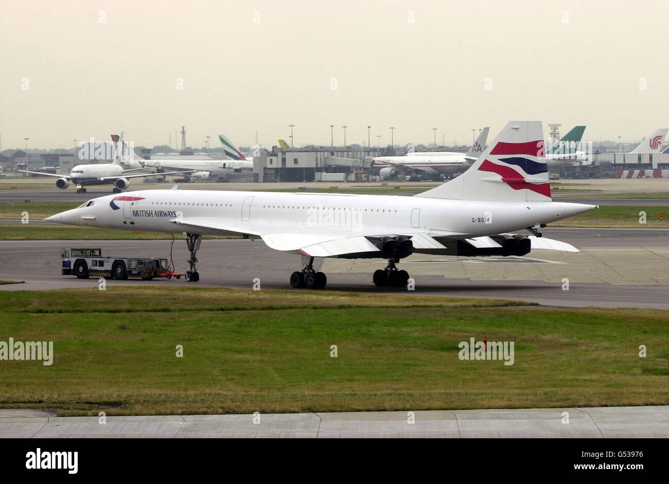 Concorde at Heathrow Stock Photo - Alamy