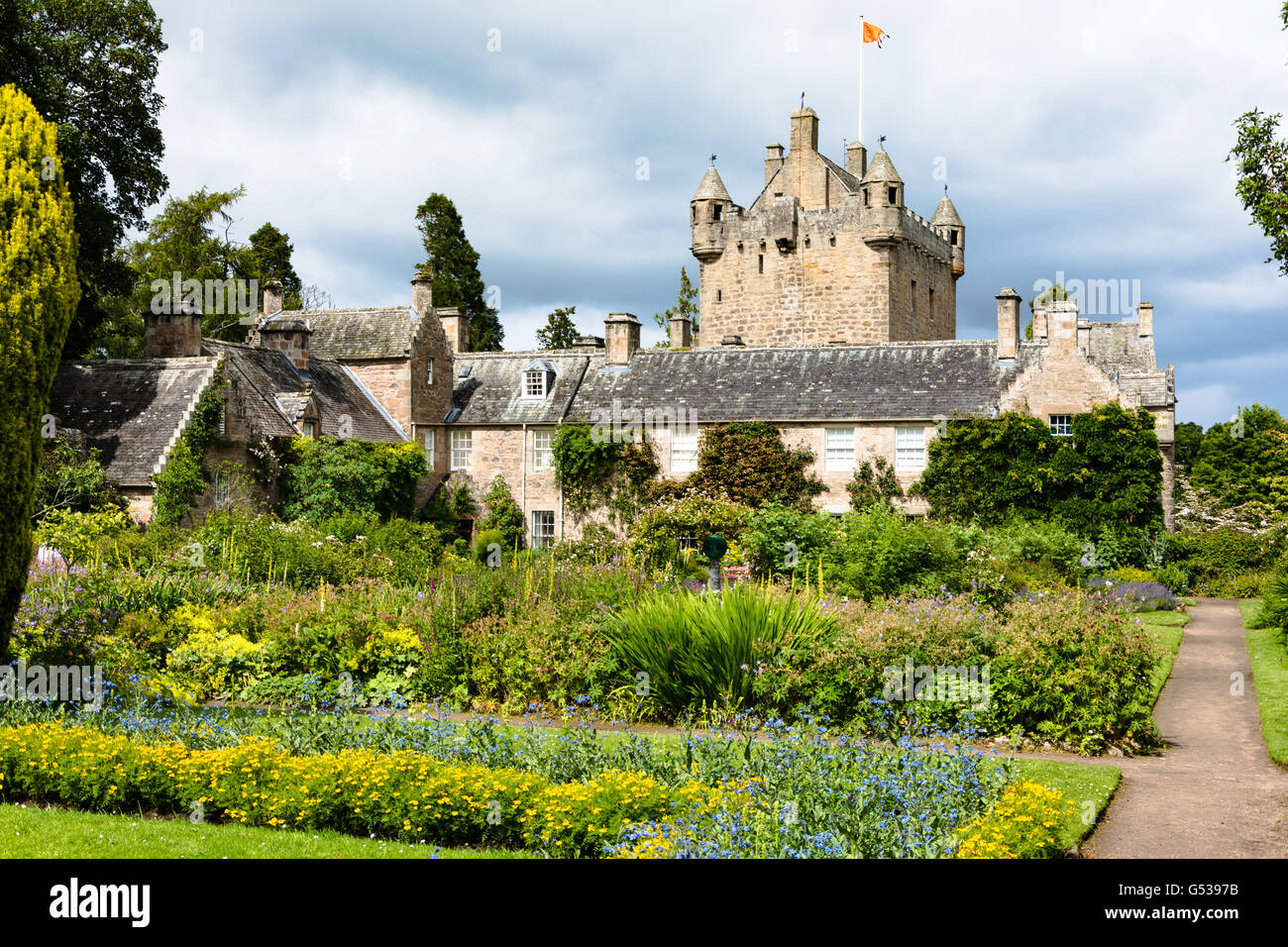United Kingdom, Scotland, Highland, Nairn, gardens of Cawdor Castle, a ...