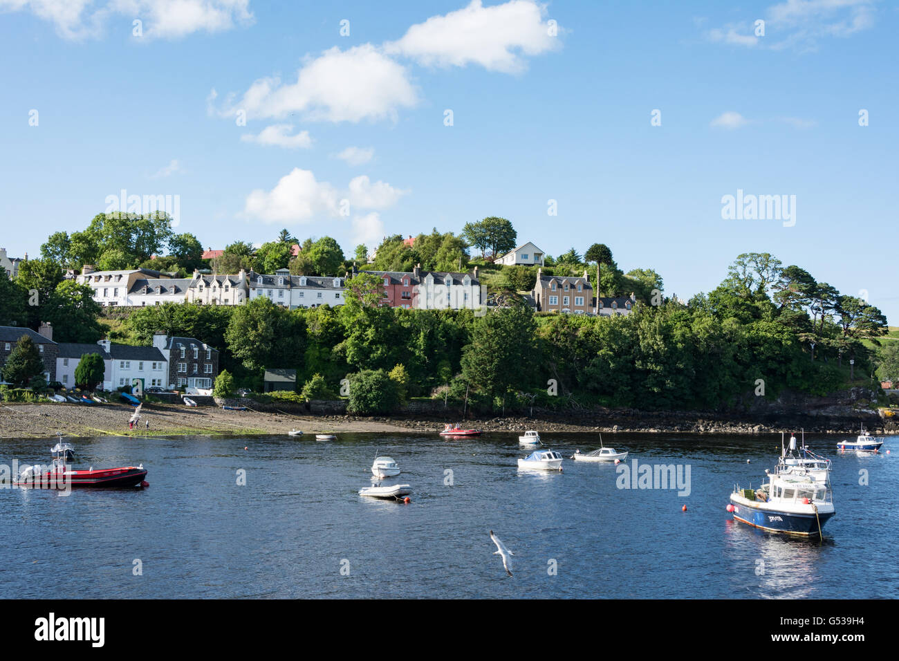 United Kingdom, Scotland, Highlands, Isle of Skye, Portree, Portree ...