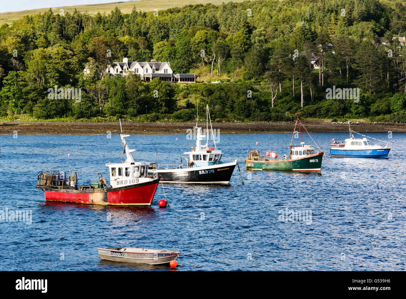 United Kingdom, Scotland, Highlands, Isle of Skye, Portree, Portree ...