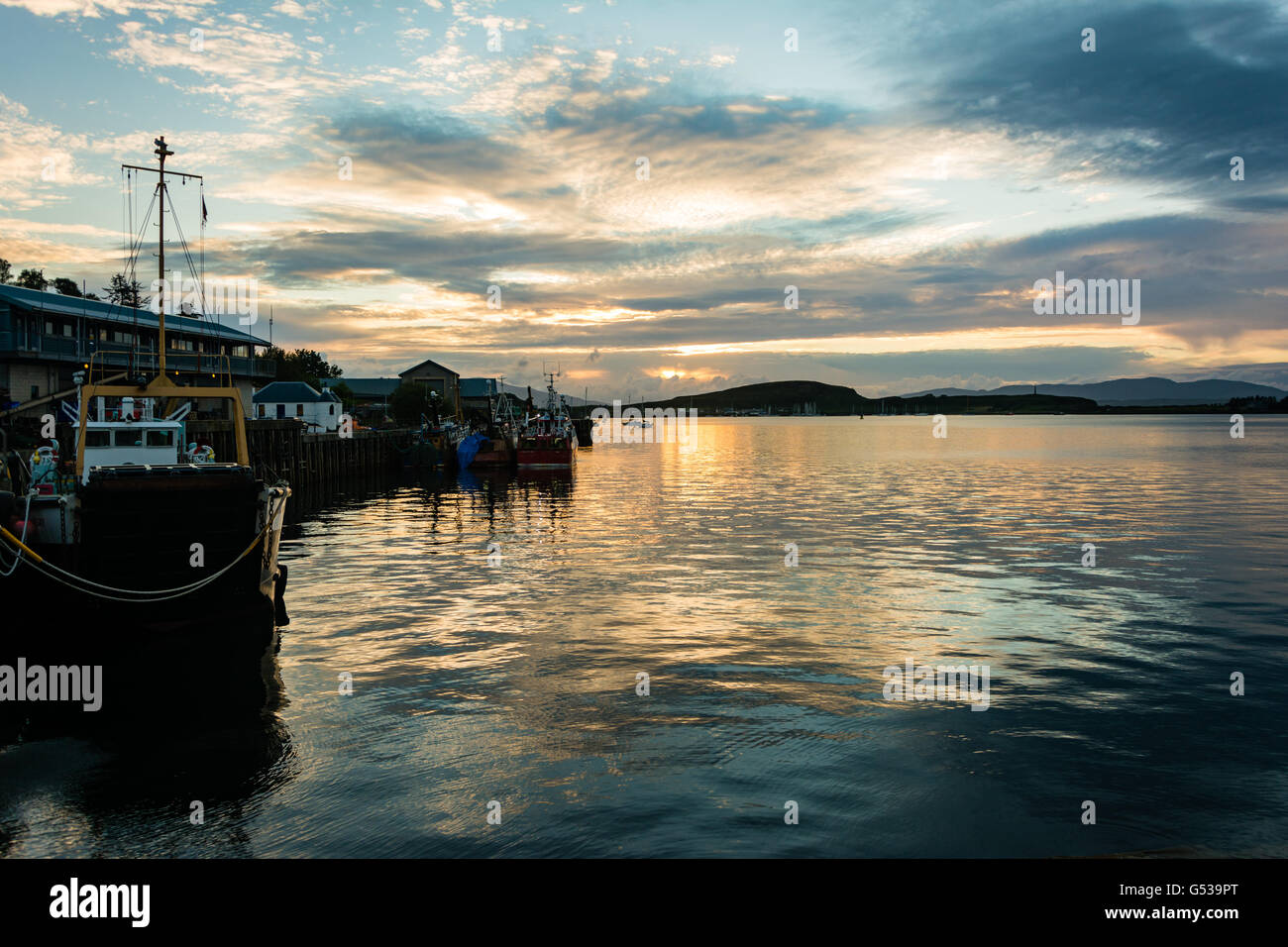 United Kingdom, Scotland, Argyll and Bute, Oban, Port of Oban Stock ...