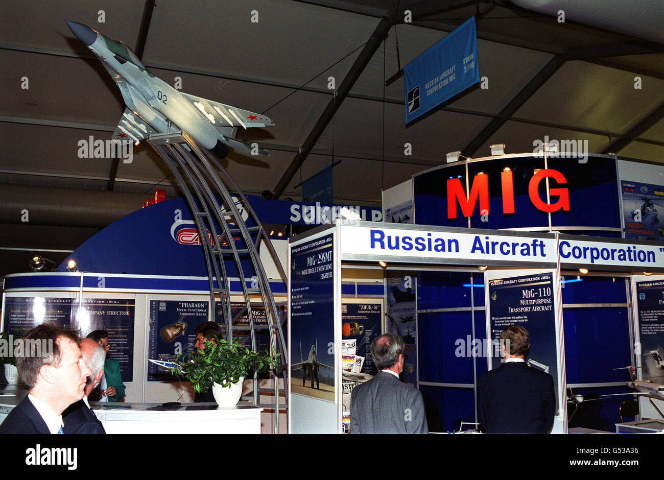 Farnborough Air Show Stand Stock Photo - Alamy