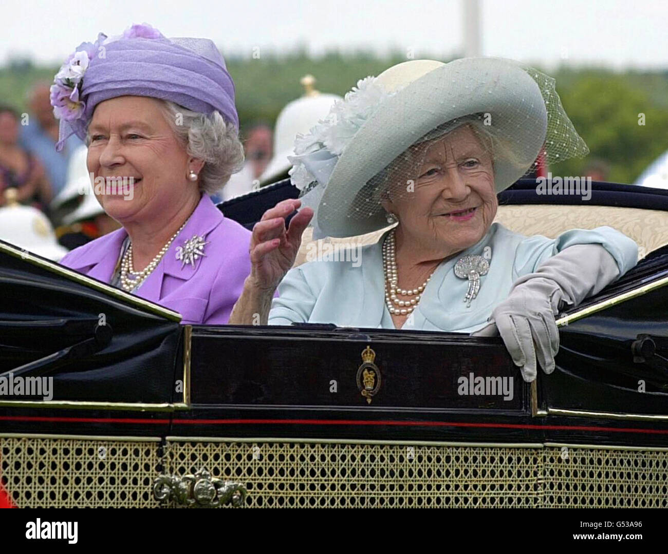 Queen Elizabeth The Queen Mother Ascot High Resolution Stock ...