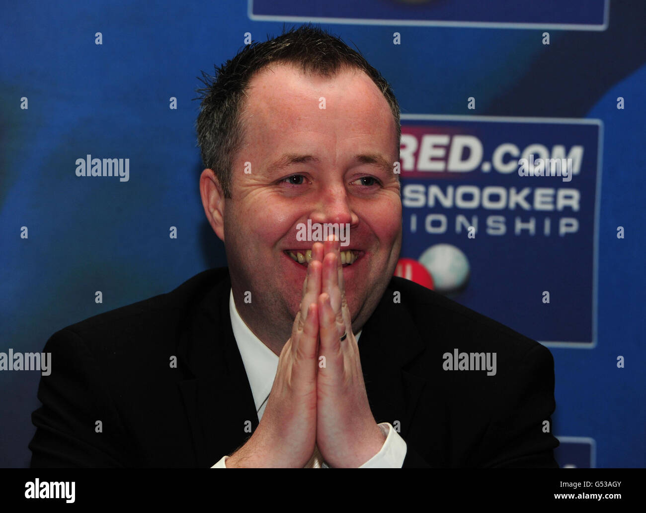 Current World Snooker Champion John Higgins during the Betfred World ...