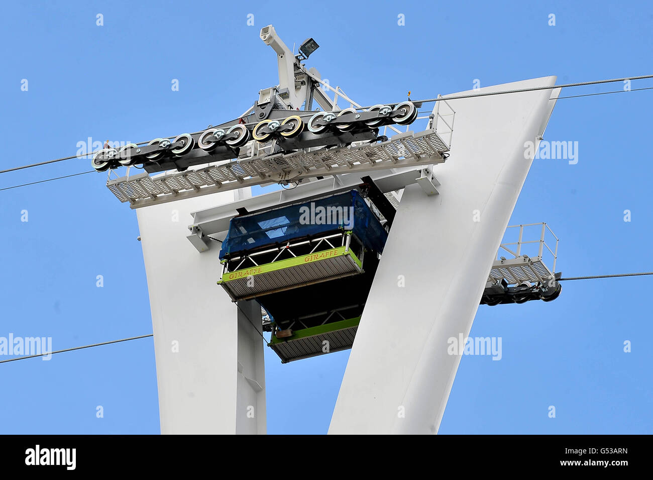 The Emirates Sky Line, which is under construction in London's ...