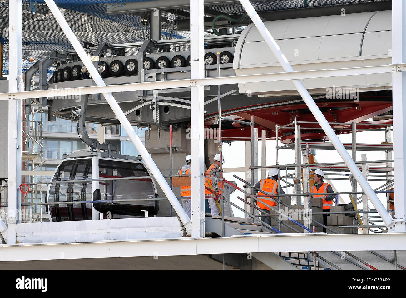 The Emirates Sky Line, which is under construction in London's ...