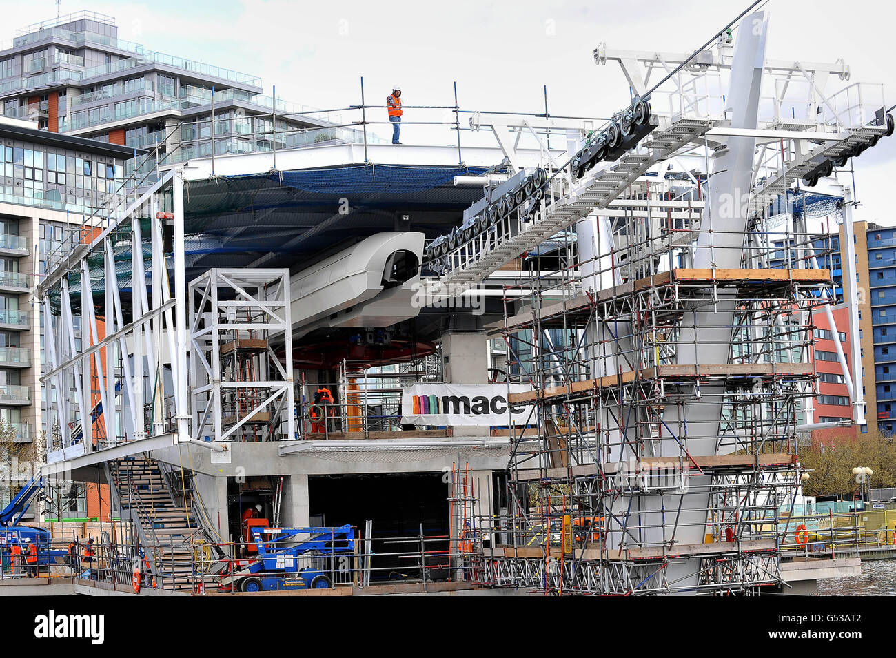 The Emirates Sky Line, which is under construction in London's ...
