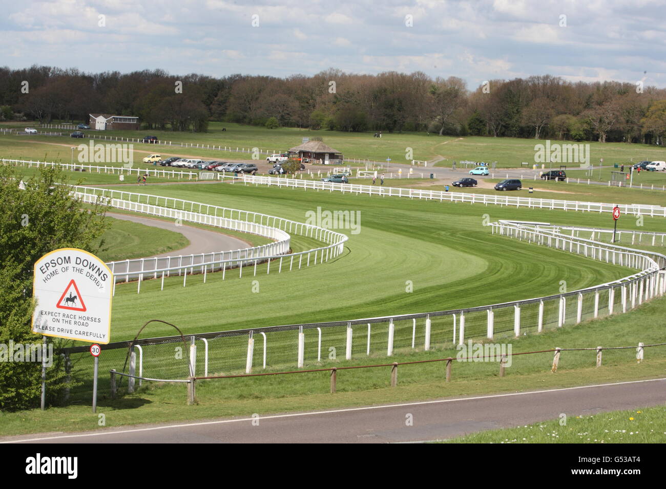 Epsom Racecourse stock Stock Photo - Alamy