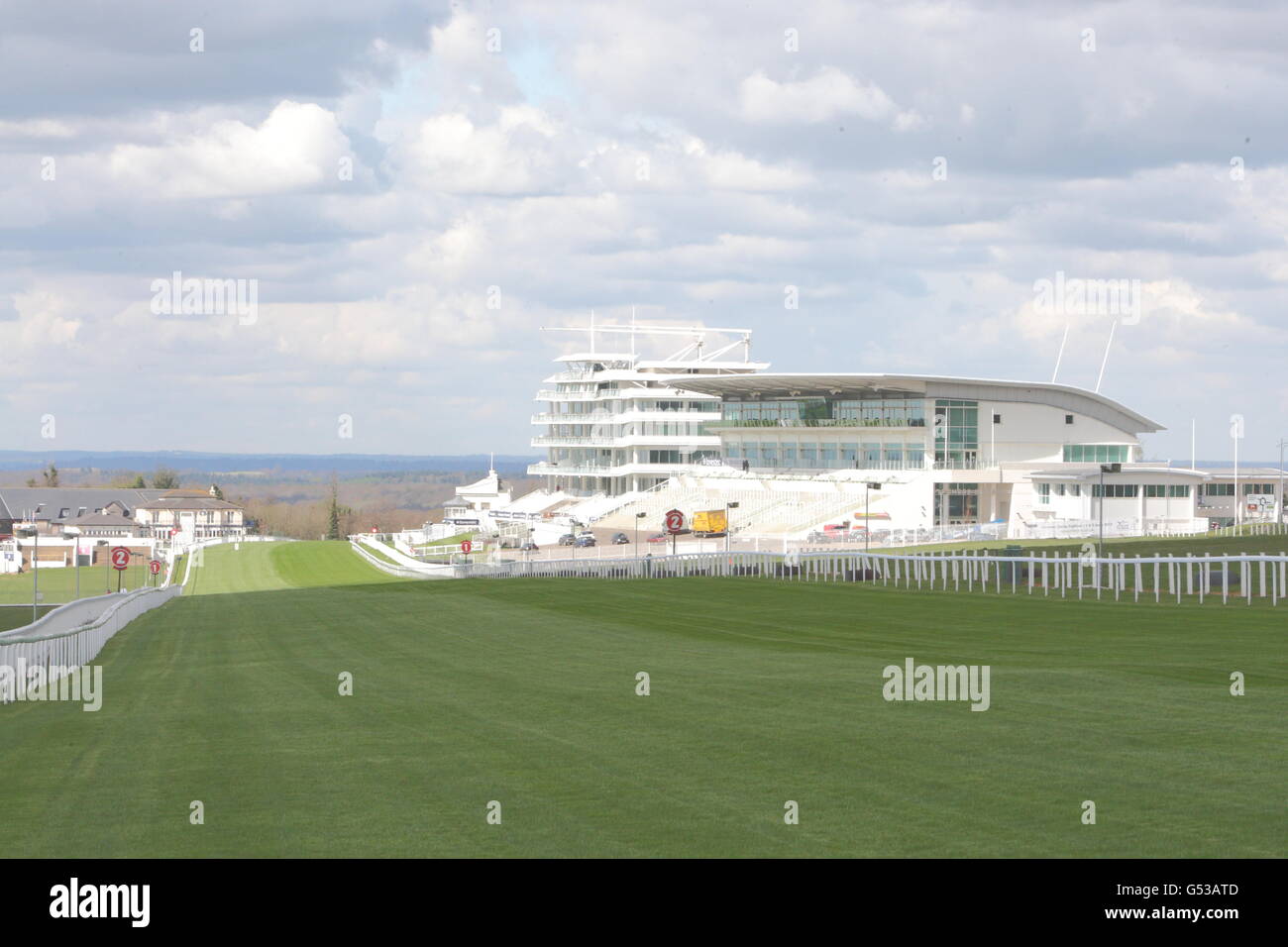 Epsom Racecourse stock Stock Photo - Alamy