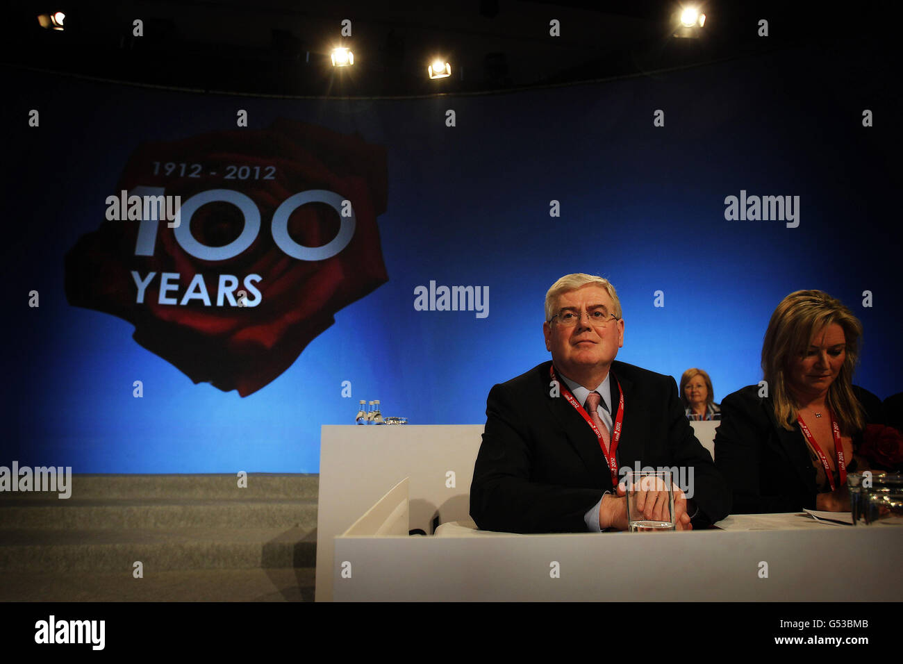 Tanaiste Eamon Gilmore (left) at the Labour Party Ard Fheis in the ...