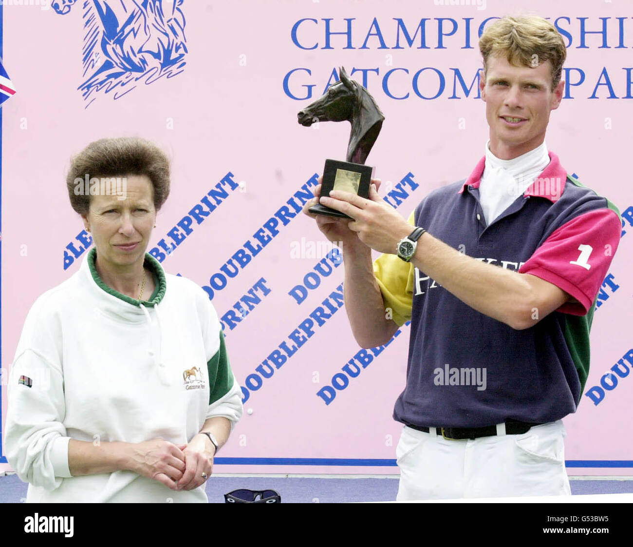 William Fox-Pitt (who rode Moon Man) collecting the Doubleprint British ...