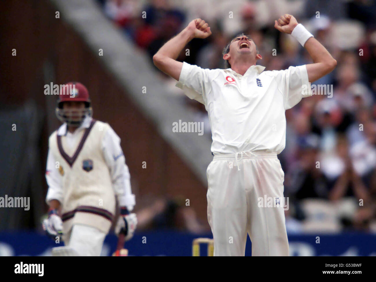 Sport cricket celebrating andrew caddick hi-res stock photography and ...