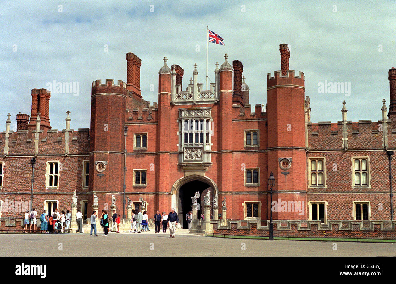 Hampton court palace in middlesex. the original palace was built by ...