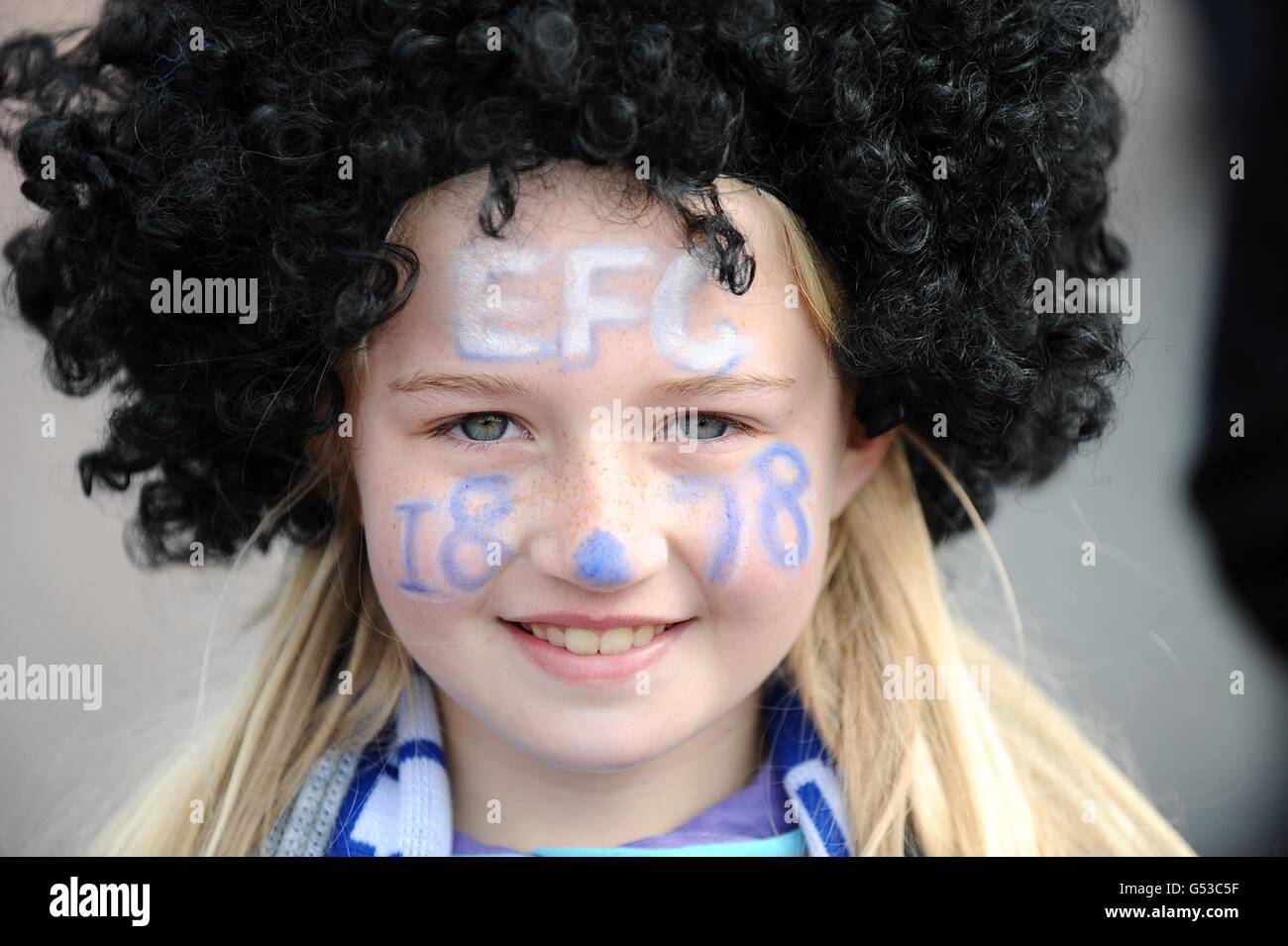 Face paint wig facepaint head shot headshot portrait hi-res stock ...