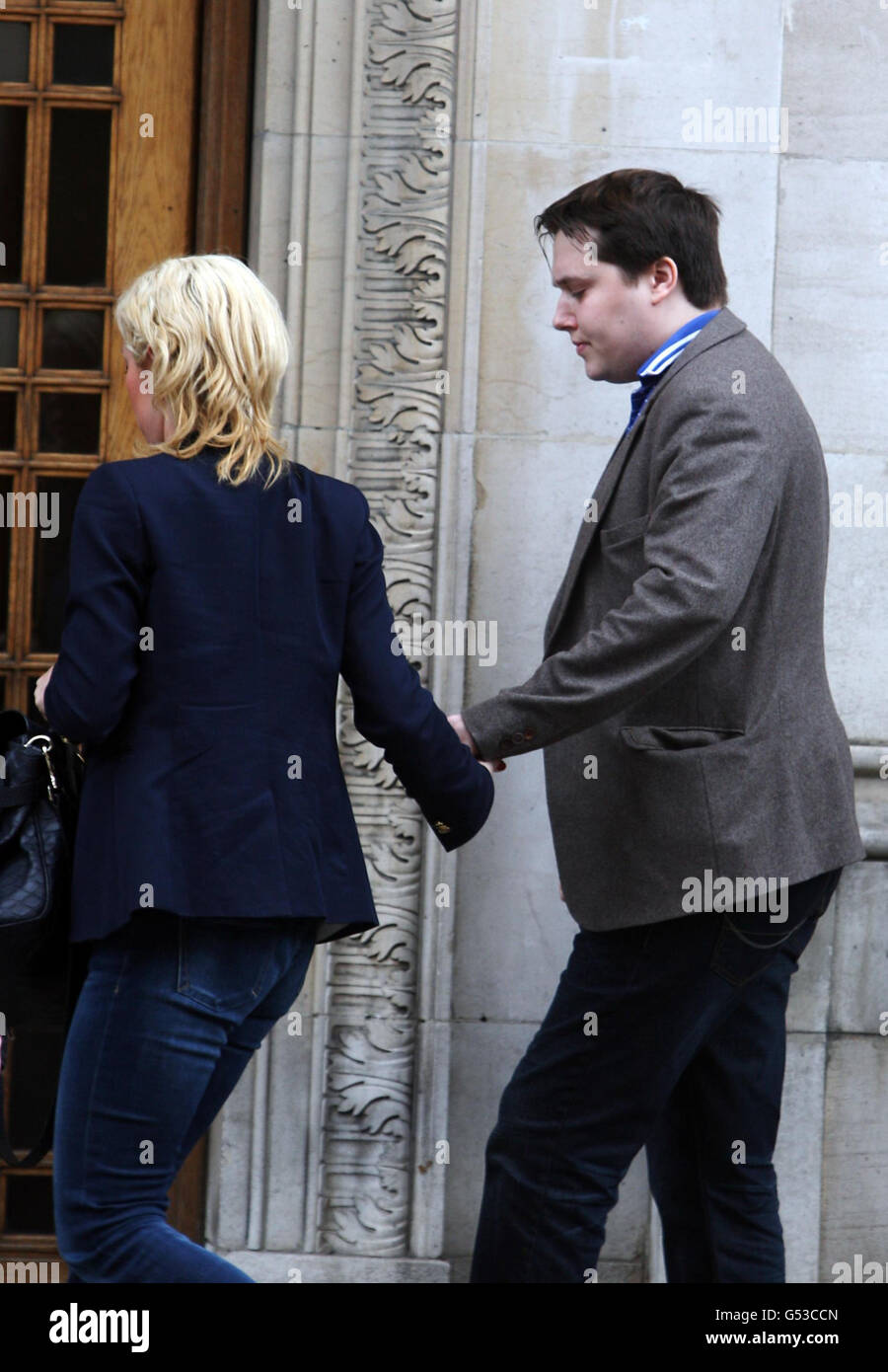 Robin-John Gibb, son of Bee Gees star Robin Gibb, arrives with an ...