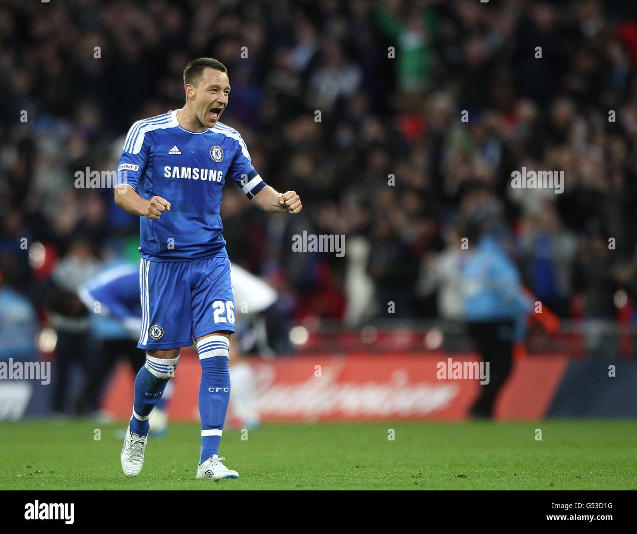 Chelseas john terry celebrates after the match hi-res stock photography ...