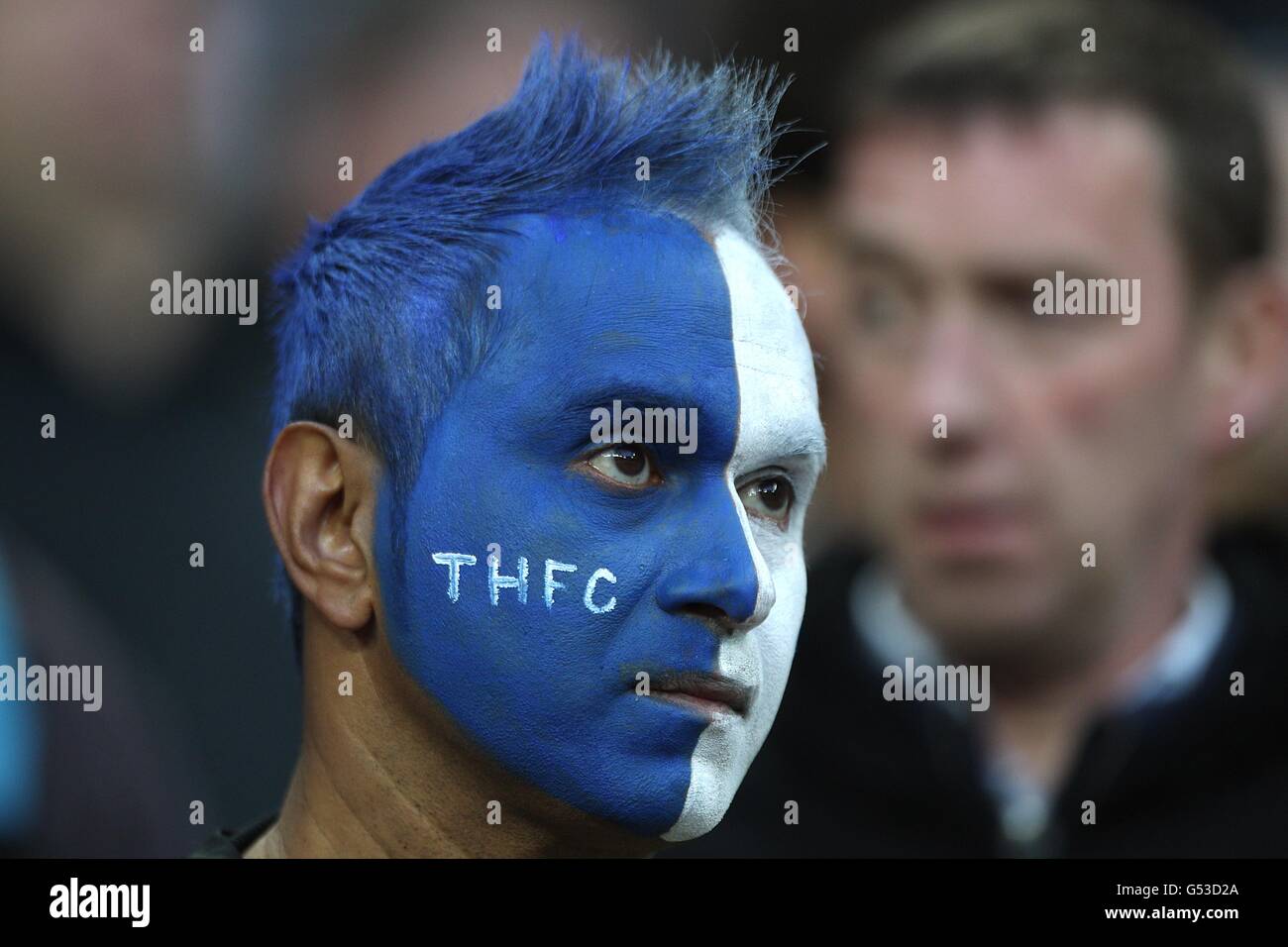 Chelsea fan with face paint in the stands hi-res stock photography and ...