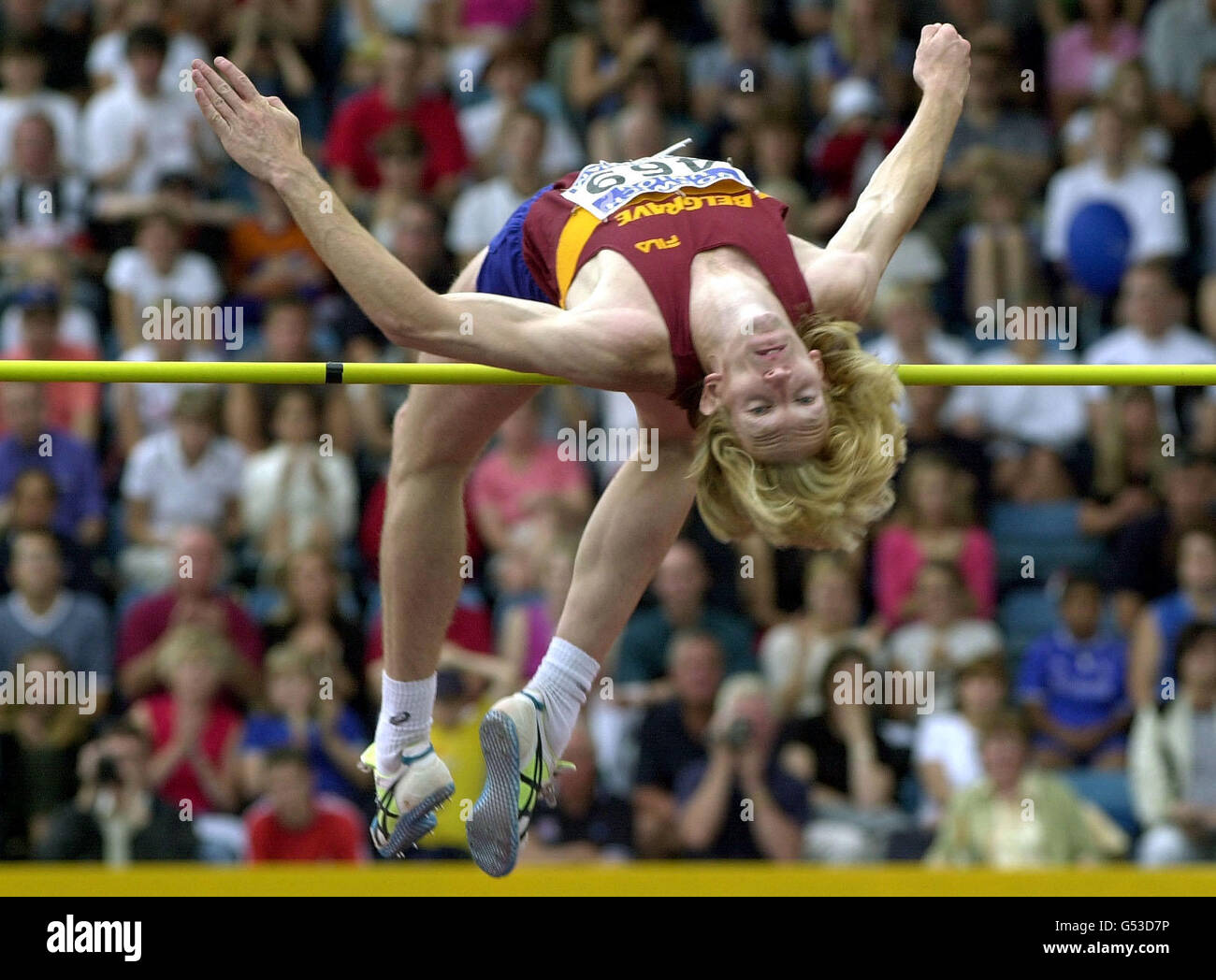 Brendan Reilly of Northern Ireland finishes runner up in the Mens High ...