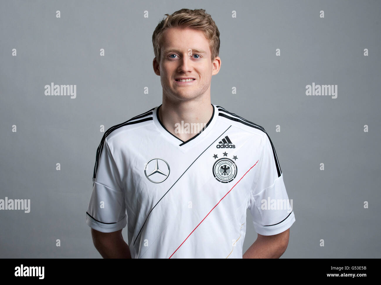 Andre Schuerrle, at the official portrait photo session of the German ...