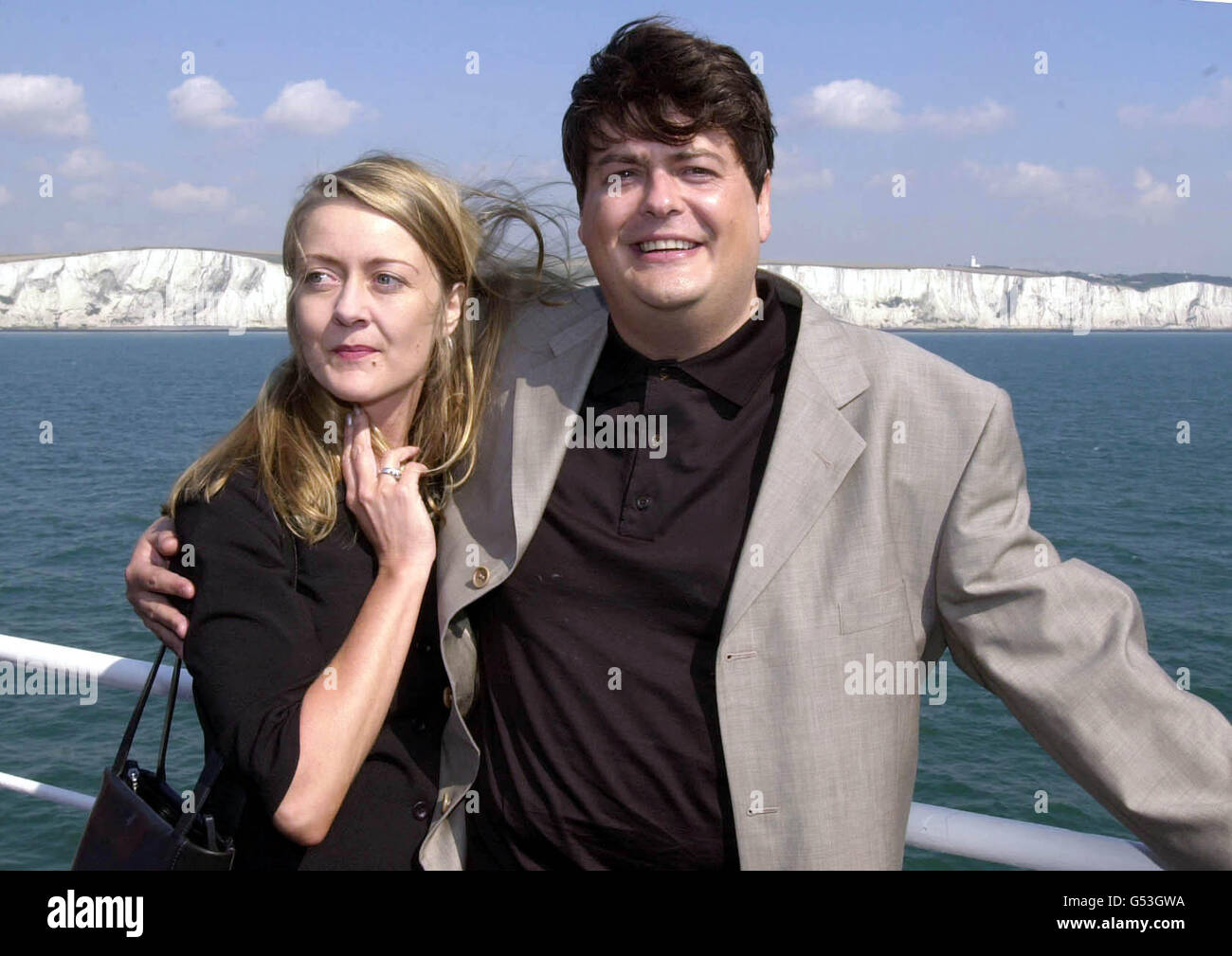 Former MI5 employee David Shayler and his girlfriend Annie Machon, with ...