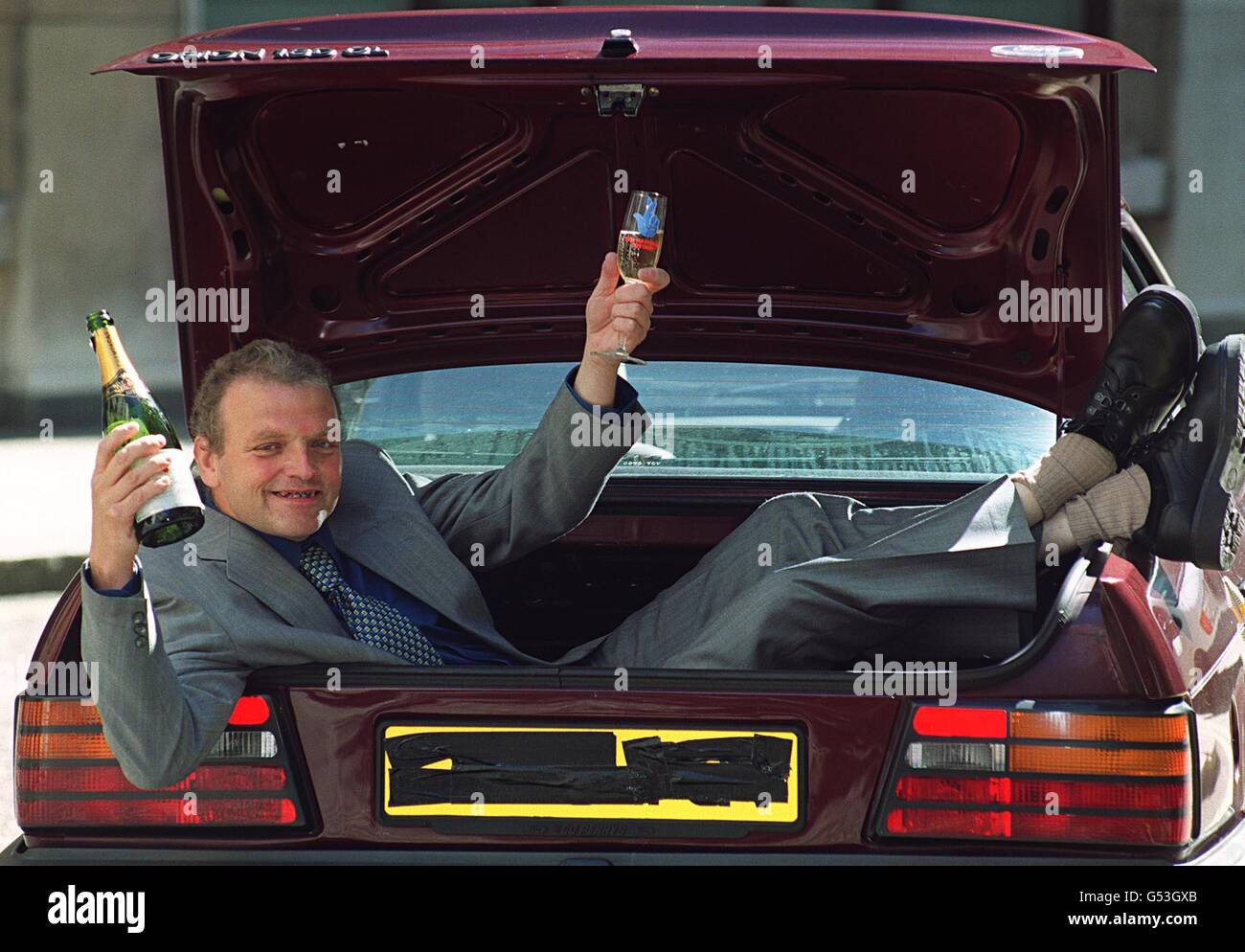 Thunderball lottery winner Chris Jackson, 43, after a press conference ...