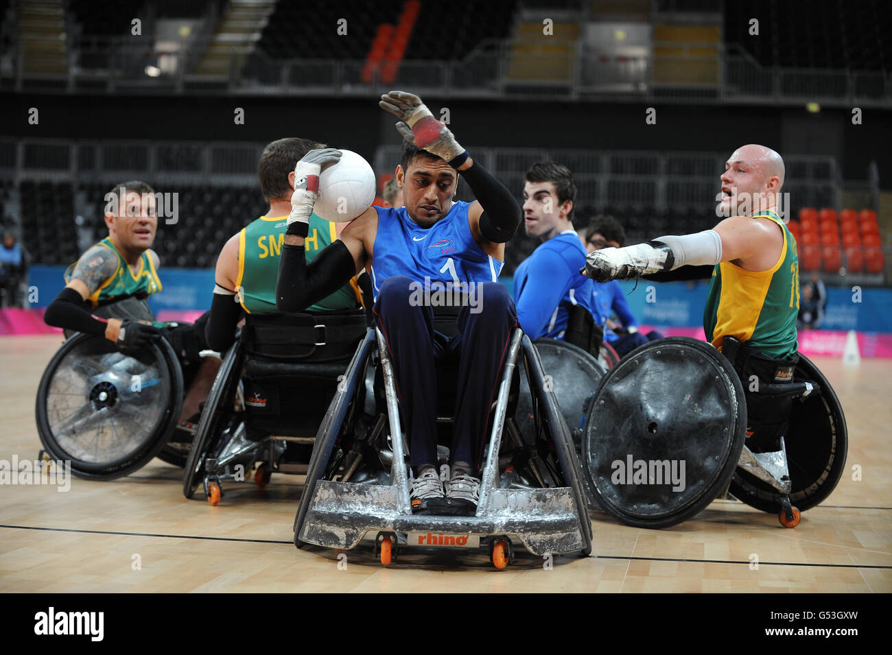Great Britain's Mandip Sehmi scores the winning try to beat Australia ...