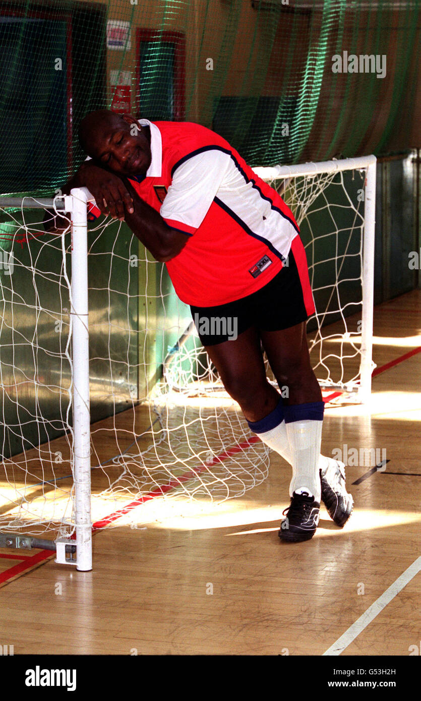 Boxer Julius Francis at the launch in central London of Strip 4 Shelter ...