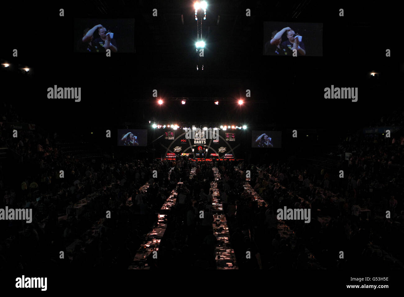 Darts mccoys premier league darts capital fm arena hi-res stock ...