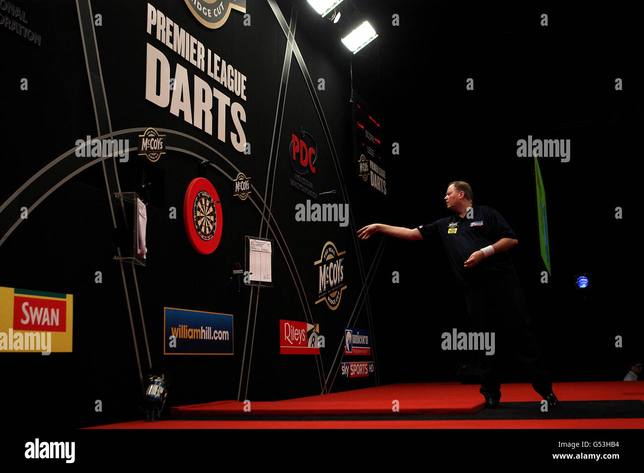 Darts - McCoys Premier League Darts - Motorpoint Arena Stock Photo - Alamy