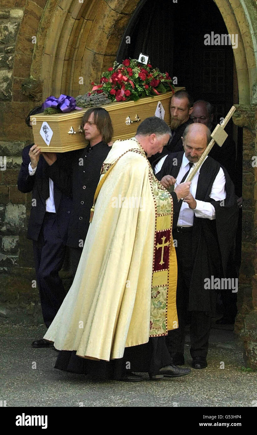 Family members carry Jake Parker's coffin at All Saints Church in ...