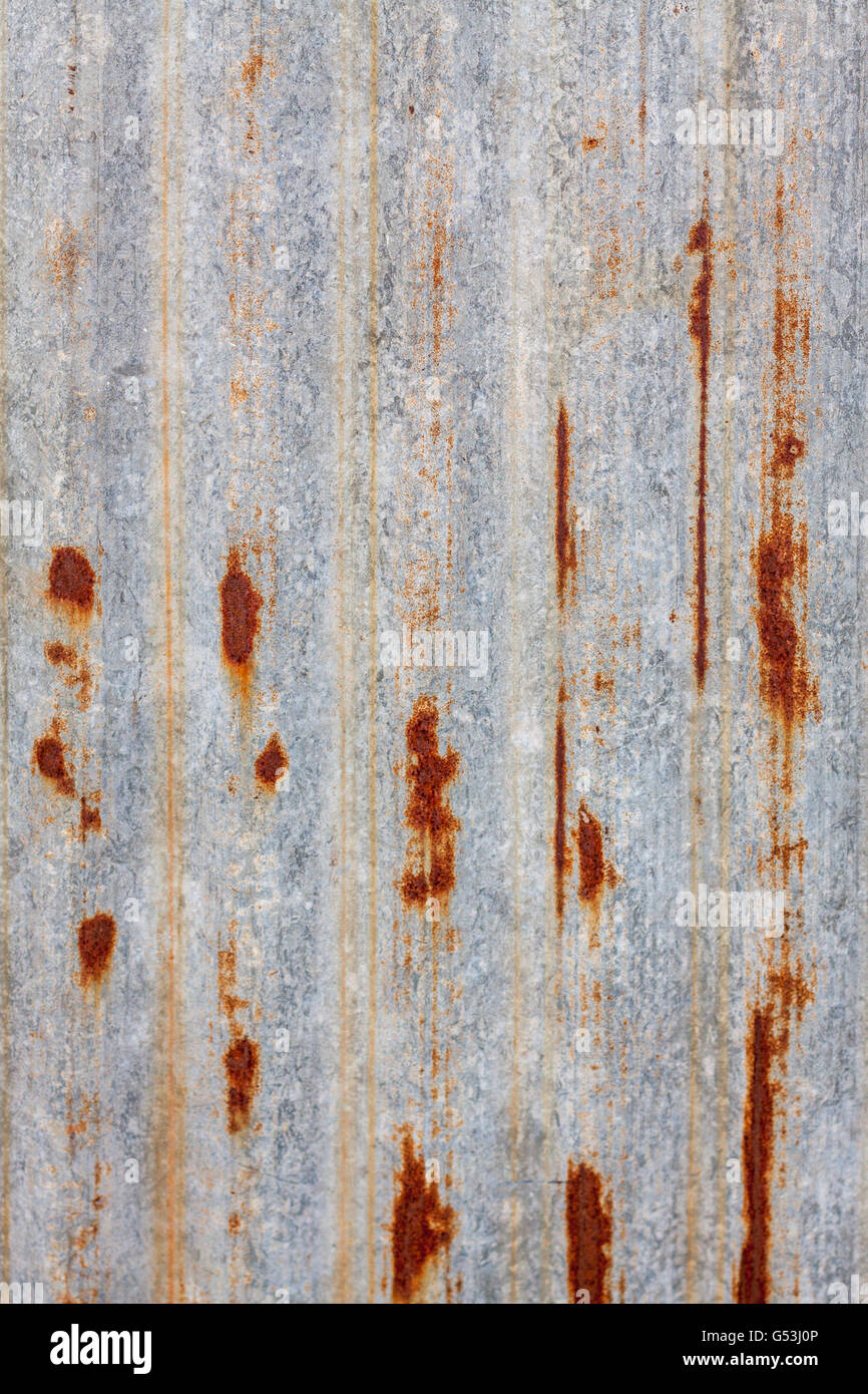Rusted galvanized iron plate background Stock Photo - Alamy