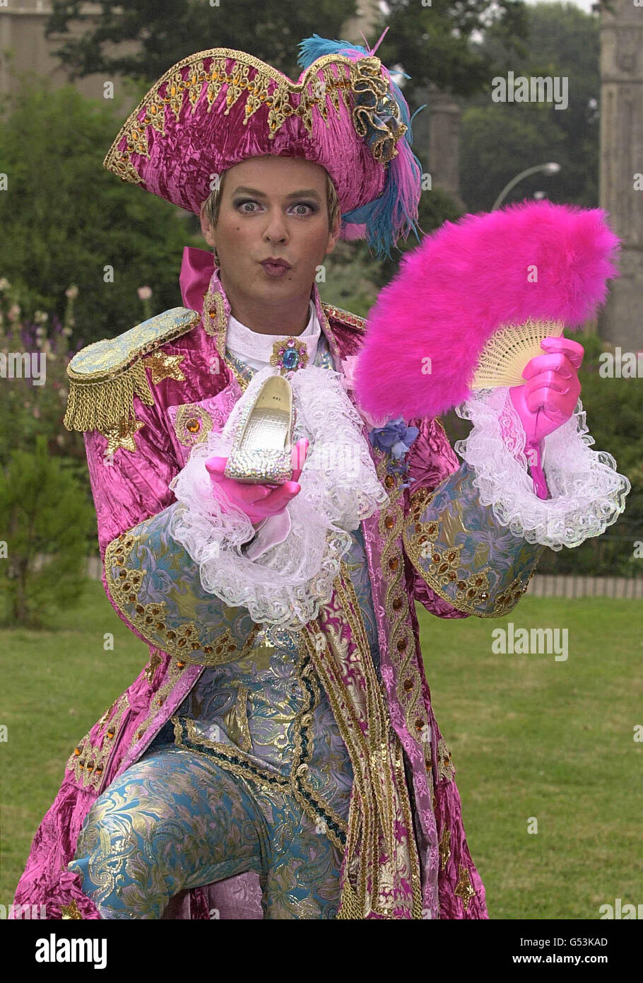 Television presenter julian clary pantomime character dandini hi-res ...